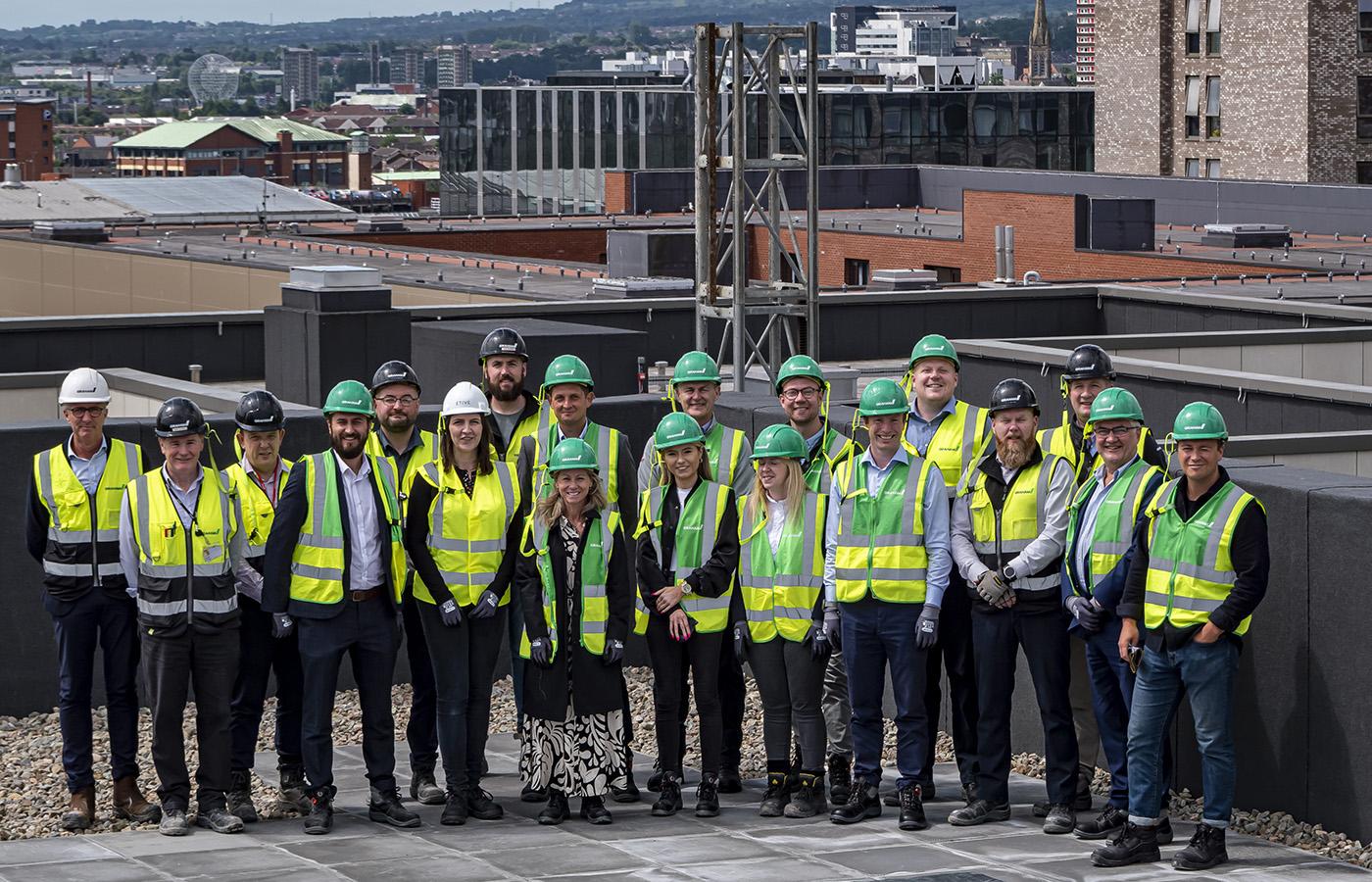 Belfast Student Accommodation Tops Out - Construction View Online